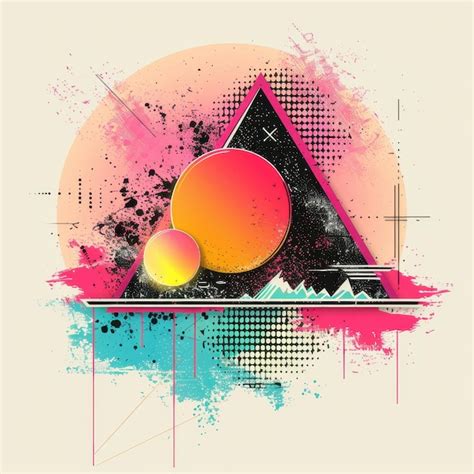 Premium Photo Pastel Geometric Shapes Overlapping In Abstract Composition