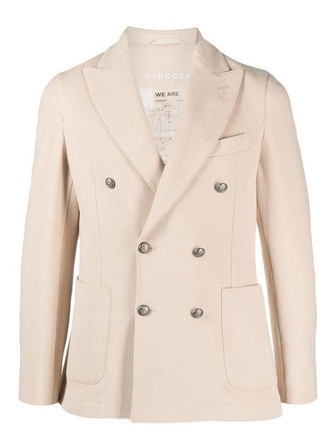 Casual Jackets Circolo 1901 Double Breasted Cotton Jacket Cn4008465