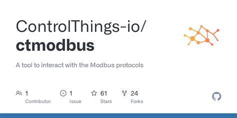 GitHub ControlThings Io Ctmodbus A Tool To Interact With The Modbus Protocols