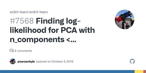 Finding Log Likelihood For Pca With N Components
