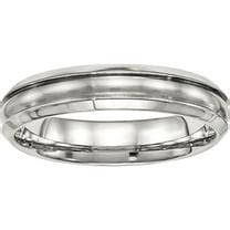 Stainless Steel Polished Ridged 500mm Band