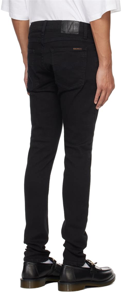 Nudie Jeans Black Tight Terry Jeans Nudie Jeans Co