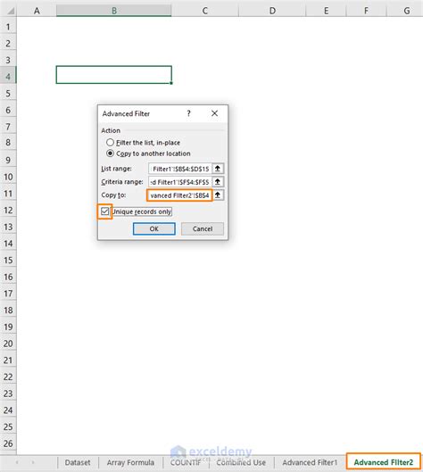 How To Count Unique Values In A Filtered Column In Excel 5 Methods