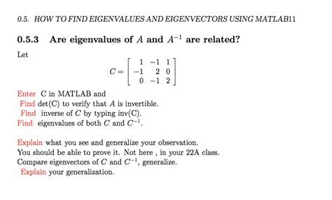 Solved 05 How To Find Eigenvalues And Eigenvectors Using