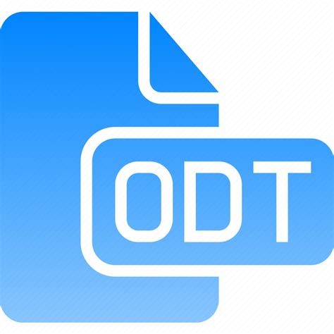 document file odt data storage folder format icon download on