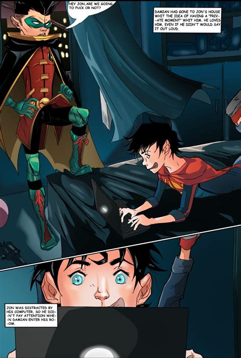 Rule 34 Battle Of The Supersons Damian Wayne Dc Dc Comics Jon El Jonathan Kent Male Male Only
