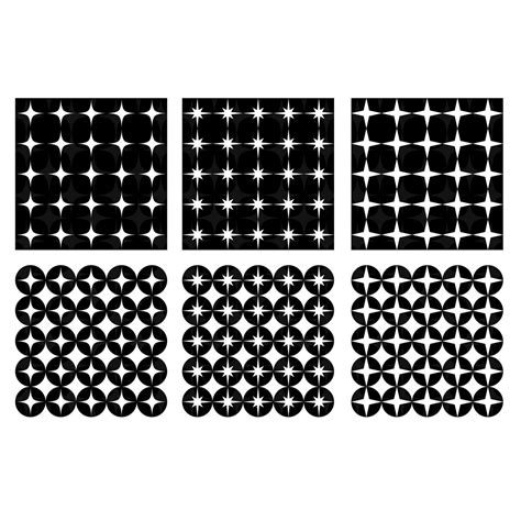 Mid Century Modern Stencil Svg Seamless Pattern Retro Background