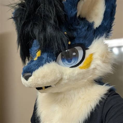Vitality Wolf Premade Kig Head Fursuit Mask Kigrumi Head Kig Head Mask