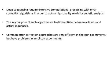 Ppt Error Correction For Deep Viral Sequencing Shotgunamplicons Powerpoint Presentation