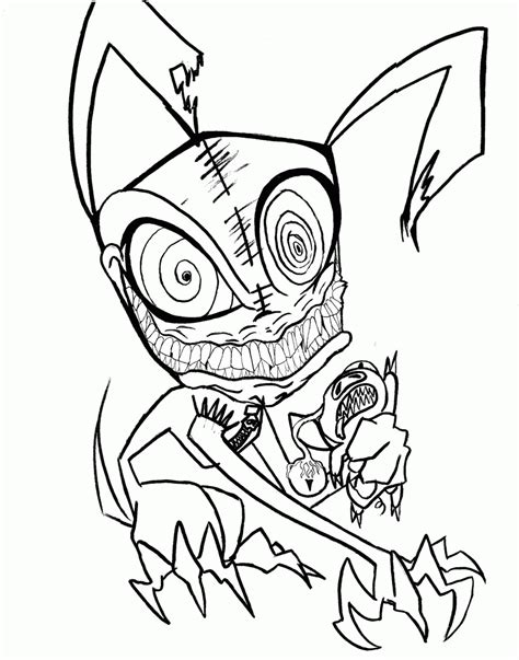 Scary Halloween Coloring Sheets