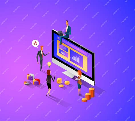 Premium Vector Modern Flat Design Isometric Concept