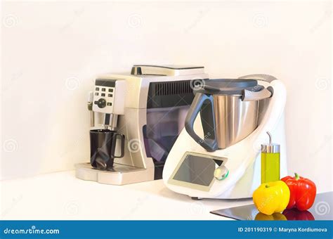 Automatic Food Processor Culinary Robot With Touch Screen And Coffee