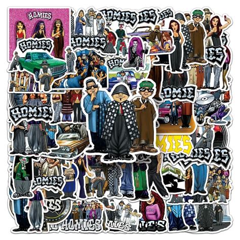 1050pcs American Style Homies Stickers For Stationery Suitcase Phone