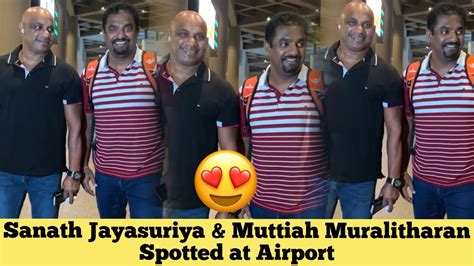 Srilankan Cricket Team Legends Sanath Jayasuriya And Muttiah Muralitharan