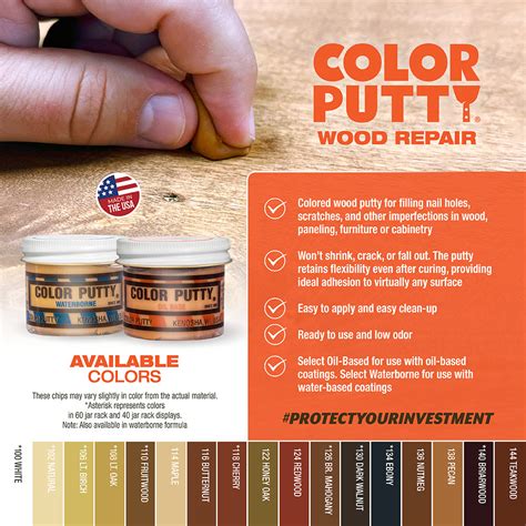 Color Putty Blending Kit Colored Wood Putty Abatron U C Coatings