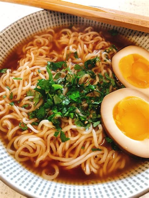 Instant Ramen Classed Up With Soft Boiledmarinated Egg Rputaneggonit