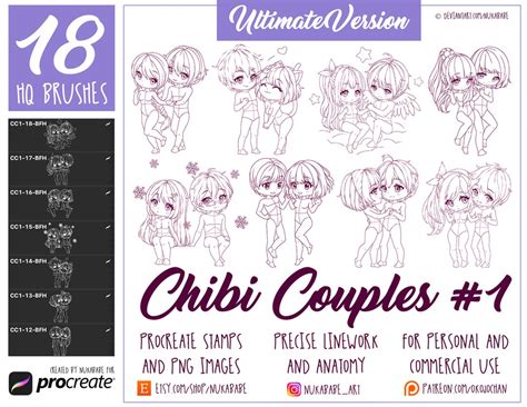 Chibi Anime Couple Bases