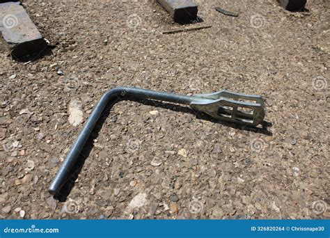 Galvanised Canal Boat Windlass Handle British Waterways Lock Gate Key