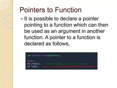 Pointers In C Language Pptx