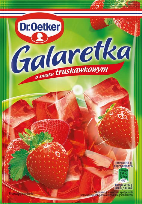 Dr Oetker Galaretka O Smaku Truskawkowym 72 G 5900437027807 • Cena Opinie • Galaretki