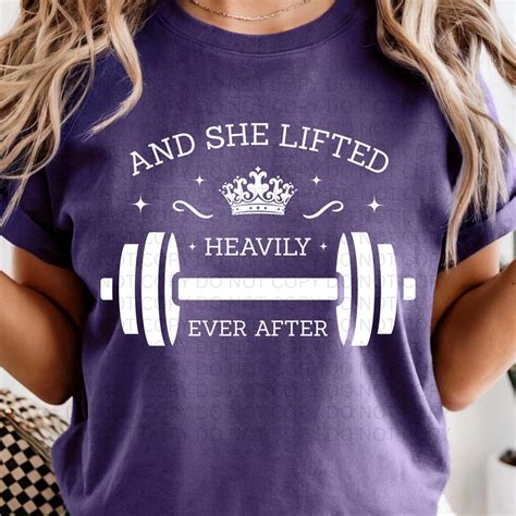 And She Lifted Heavily Ever After Digital Design Etsy