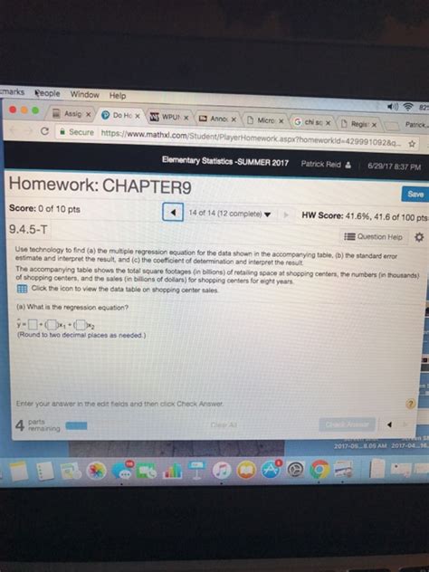 use technology to find a the multiple regression