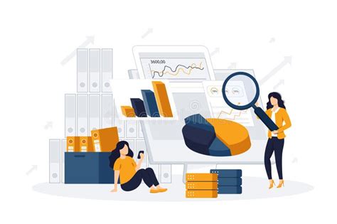 Office Workers Organizing Data Storage And File Archive On Server Or Computer Stock