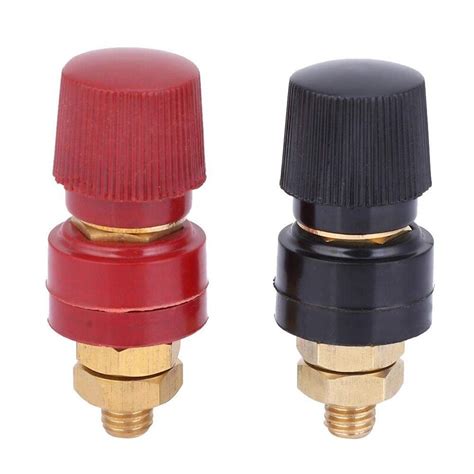 2pcs Terminal Binding Post 555 Type Brass Pillar Terminal Block M8 Thread Diameter Binding Post
