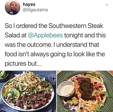 Gross Applebees Food