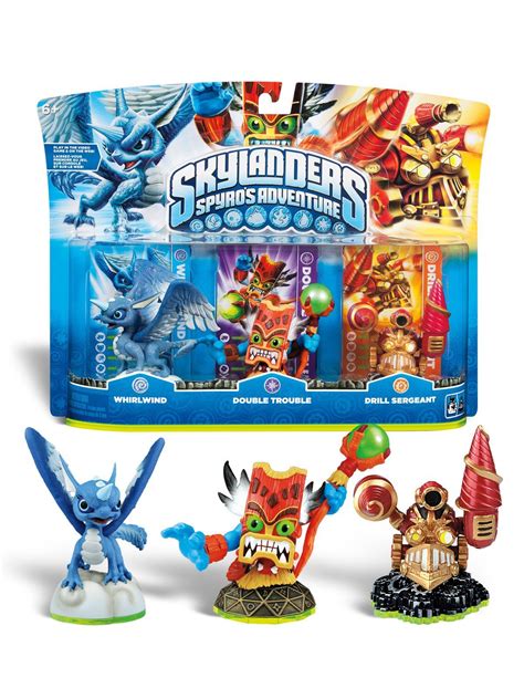 Skylanders Spyro Adventure Triple Character Pack (Whirlwind, Double ...