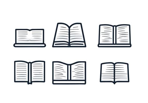 Premium Vector Books Icons Vector Line Editable Stroke