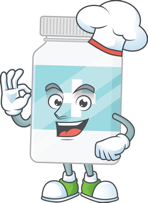 Supplement Bottle Cartoon Character 21285856 Vector Art At Vecteezy