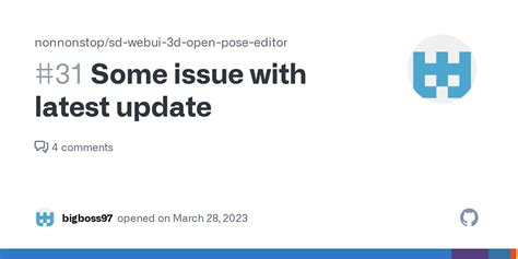Some Issue With Latest Update Issue Nonnonstop Sd Webui D Open Pose Editor Github