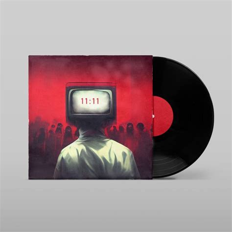 Single Cover 1111 Time Abstract Art Surreal Modern Art Black And