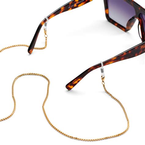 Gold Tone Box Sunglasses Chain In Stock Trendhim