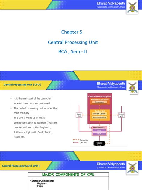 Unit 5 Central Processing Unit Pdf Central Processing Unit