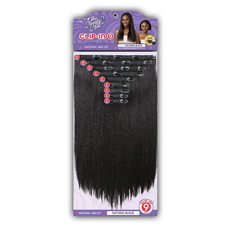 Outre Big Beautiful Hair Human Hair Blend Clip In Natural Yaki 18