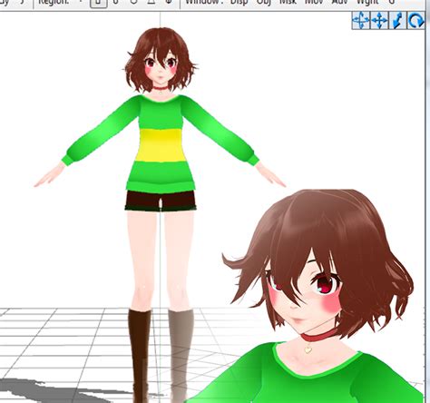 [mmd Undertale] Chara Model Dl By Eden0w0dreemurr On Deviantart
