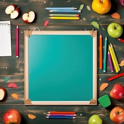 Premium Ai Image Back To School Frame Background