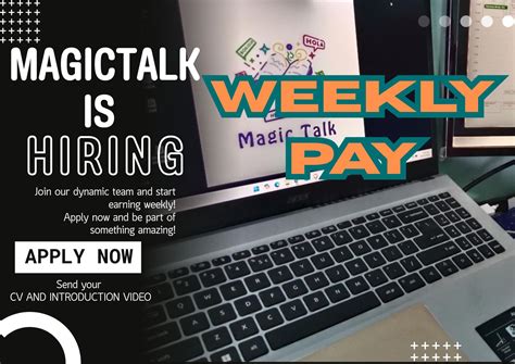 Julie Magictalk Is Hiring Weekly Pay 💸 Were Looking For