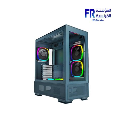 Montech Sky Two Morocco Blue Mid Tower Case Alfrensia Best Pc Hardware And Gaming Gear