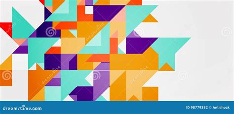 Triangle Pattern Design Background Stock Vector Illustration Of Diary