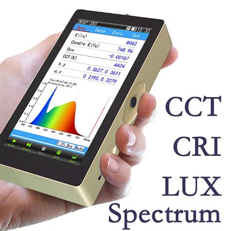 Ohsp350c Portable Spectrometer Cct Cri Lux Test Light Meter Hopoocolor