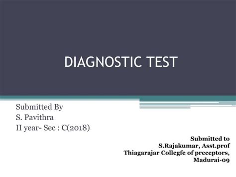 Diagnostic Test Pptx
