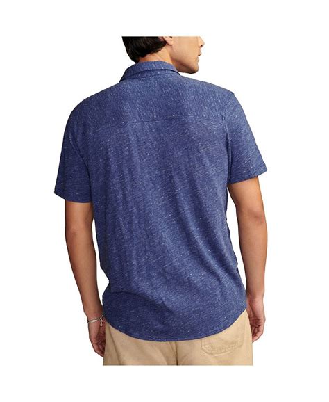 Lucky Brand Mens Linen Short Sleeve Button Down Shirt Macys