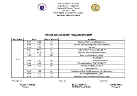 Catch Up Friday Action Plandocx