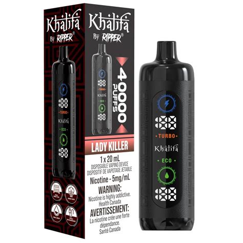 Lady Killer Khalifa Bar By Ripper Hookah Vape 40k Quality Vapes