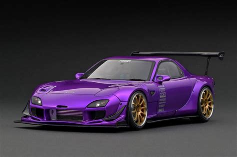 Ignition Model 1 18 Mazda Rx 7 Fd3s Feed Afflux Gt3 In Purple Metall