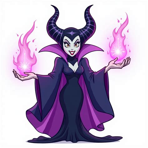 How To Draw A Cartoon Maleficent