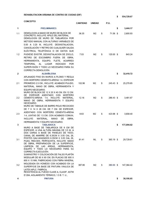 Generadores Y Presupuestop Dif Corregido Pdf Materiales De Construcción Ingeniería De